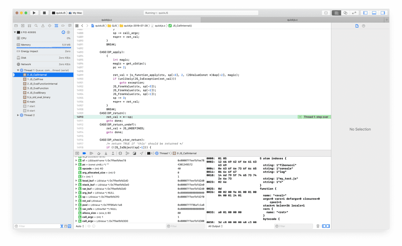 QuickJS 源码解读（一）：虚拟机的实现 | 🚉 Vincent's bus station